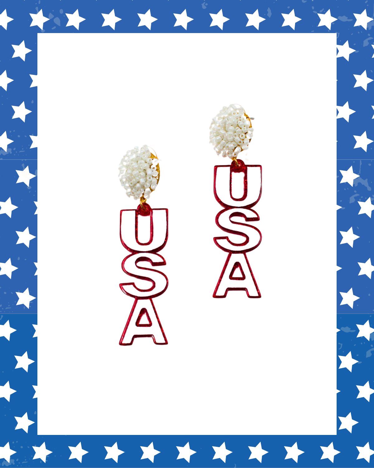 "USA" Earrings – Sam Moon Trading