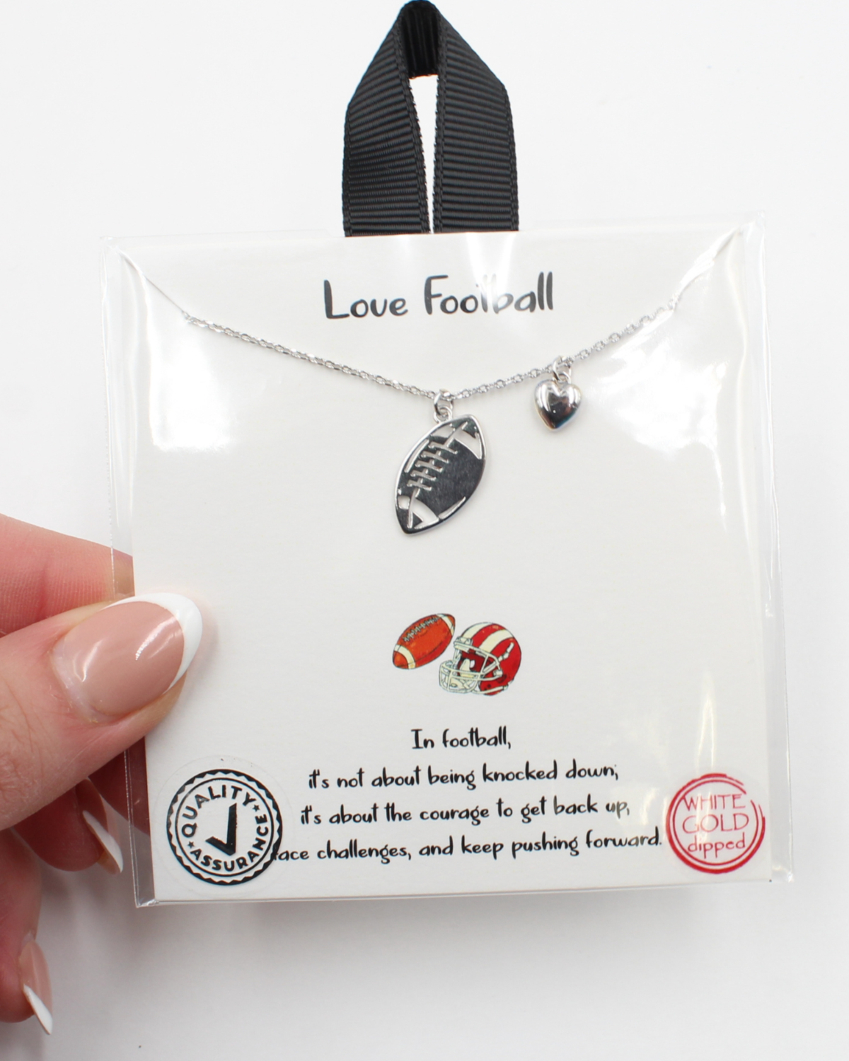 Football Silver Necklace – Sam Moon Trading