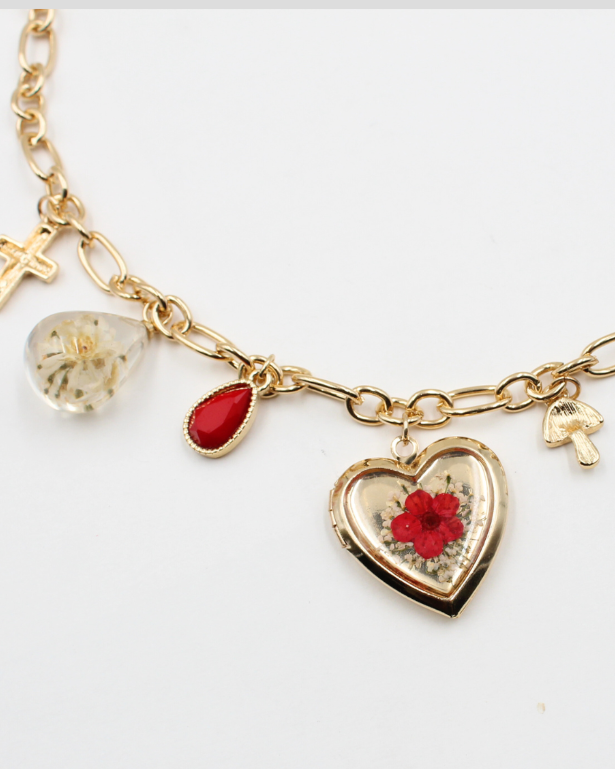 Floral Heart Necklace – Sam Moon Trading
