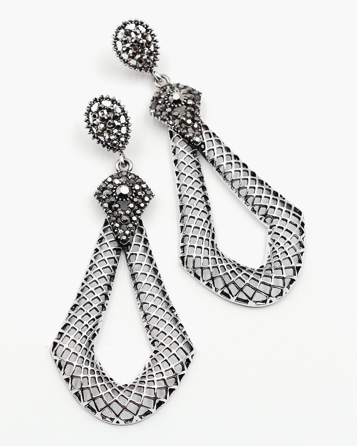 Hematite Crystal Stone Earrings – Sam Moon Trading