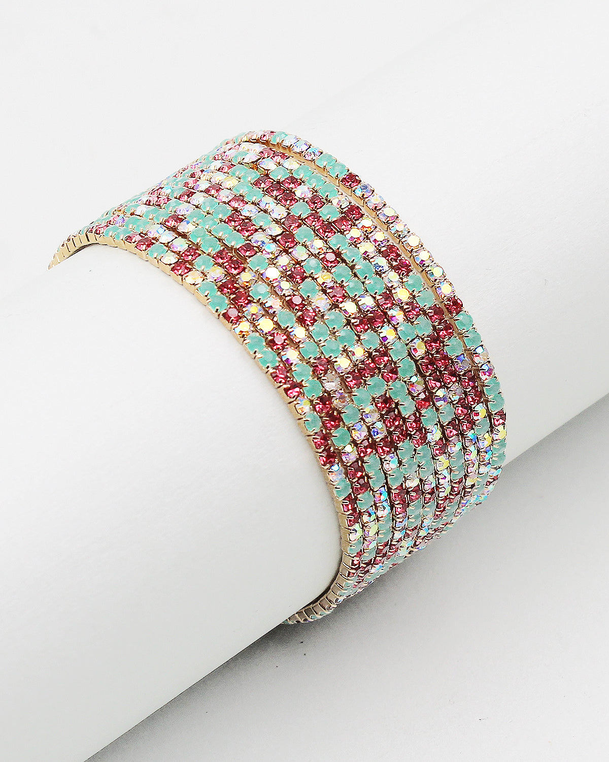 Multiple Layered Tiny Square Stone Bracelet Set – Sam Moon Trading