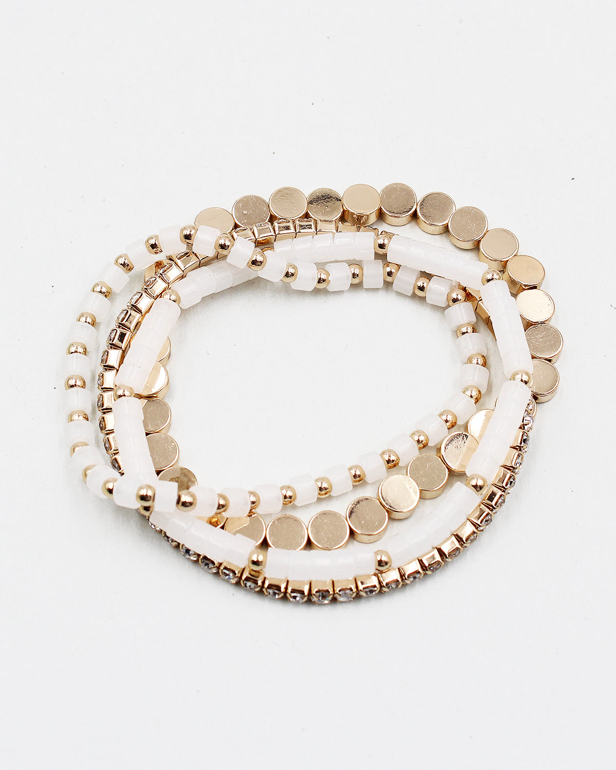 Mixed Bead Stretch Multiple Layered Bracelet – Sam Moon Trading