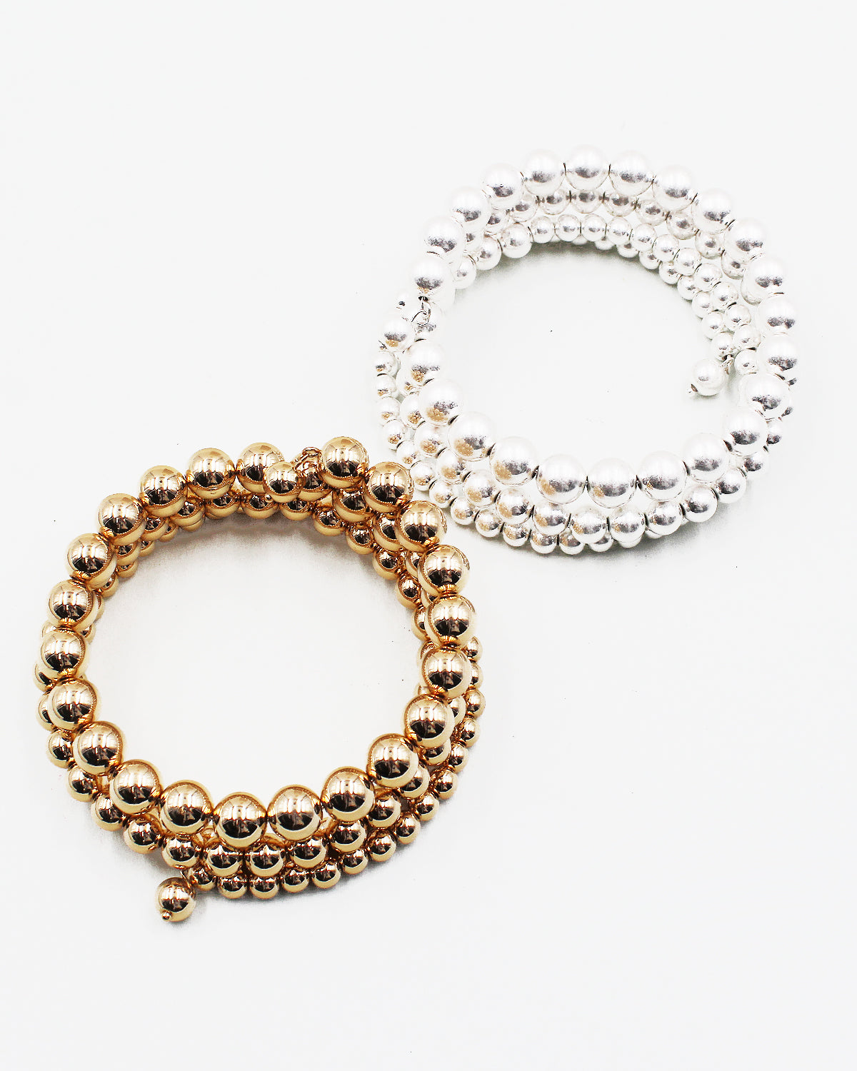 High Shine Metal Ball Wrap Bangle Bracelet – Sam Moon Trading