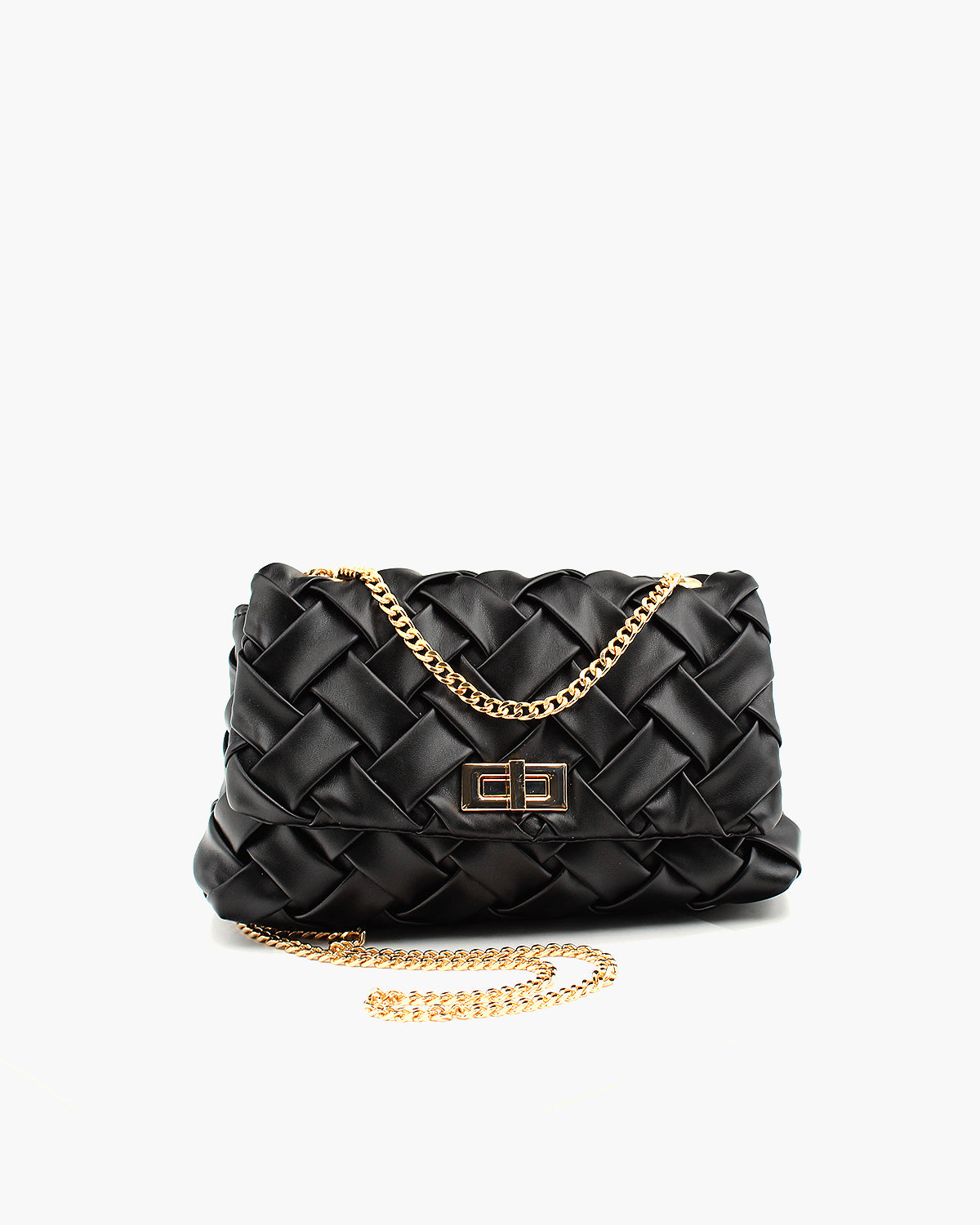 Golden Chain Woven Crossbody Bag – Sam Moon Trading