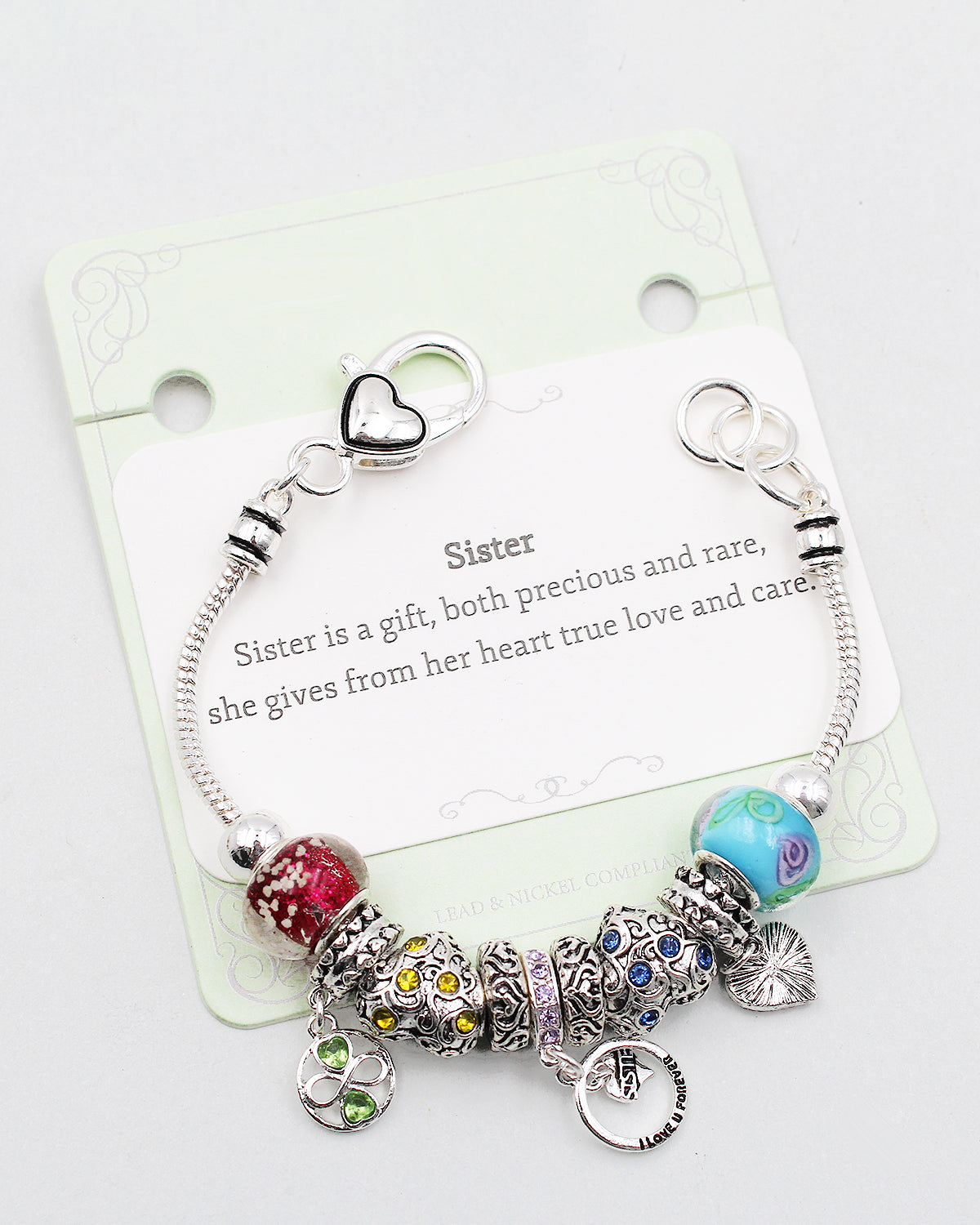 SISTER Themed Charm Bracelet – Sam Moon Trading