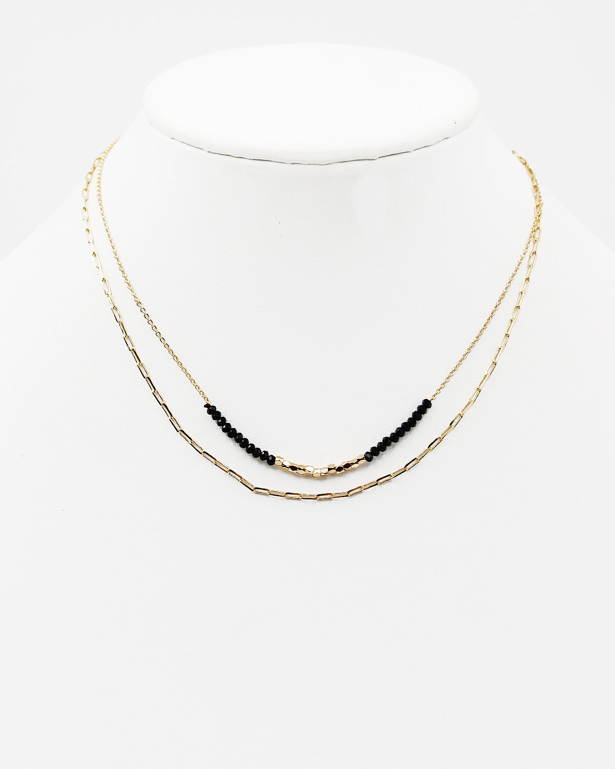 Tiny Faceted Crystal Beaded Necklace – Sam Moon Trading