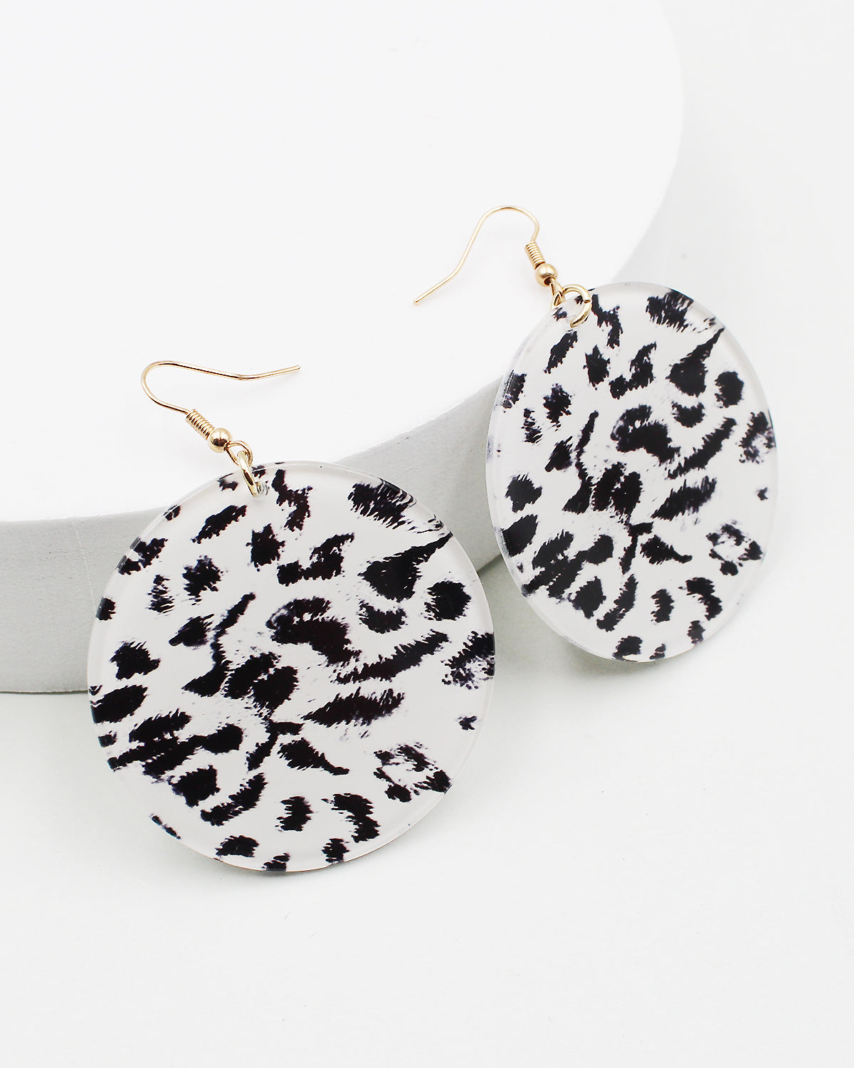 Wild Animal Print Round Shell Earrings – Sam Moon Trading