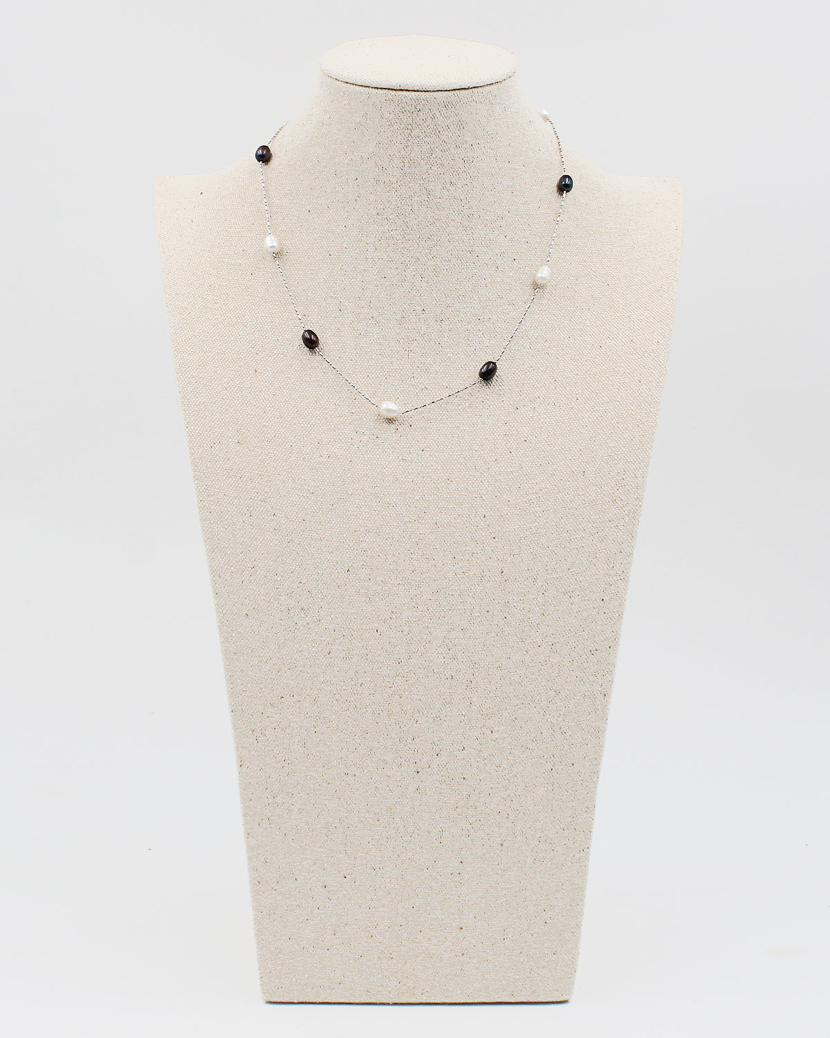 18" Elongated Pearl Beaded Necklace – Sam Moon Trading