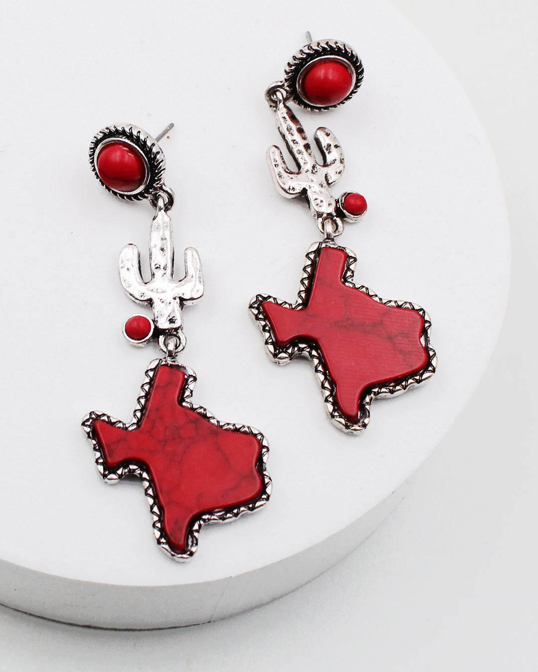 Texas Map Stone Earrings – Sam Moon Trading